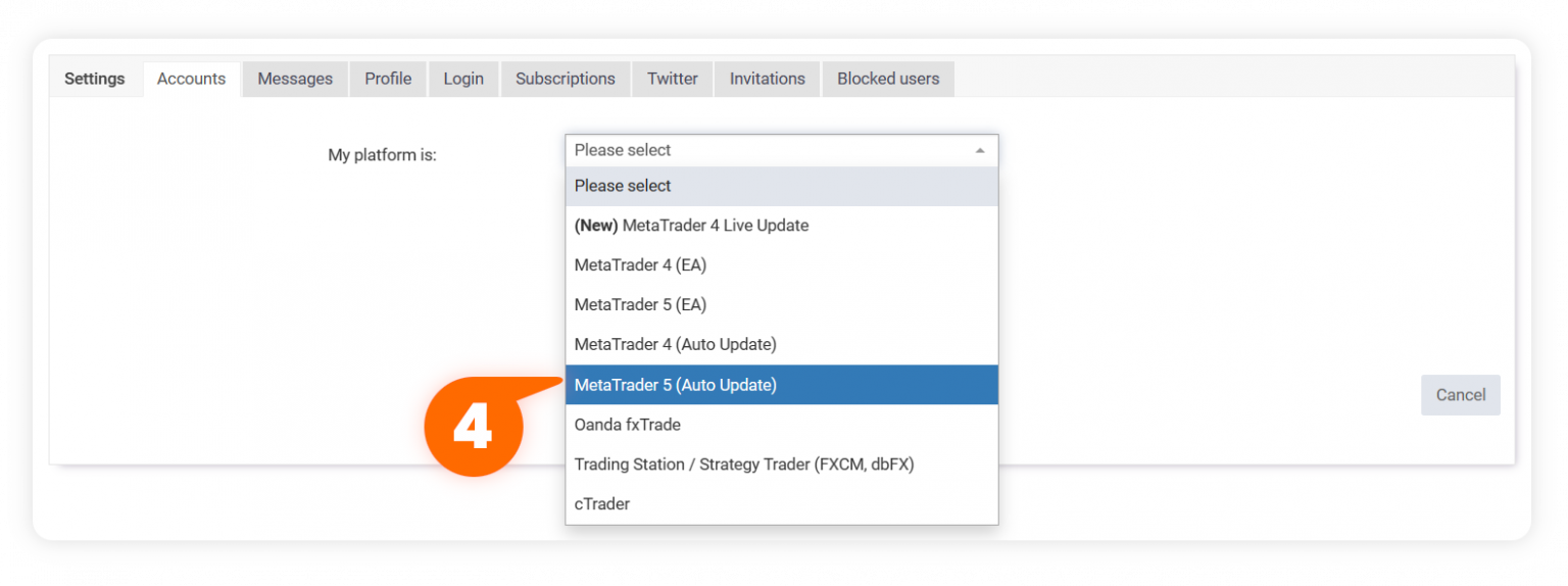 MetaTrader 5 connection methods – Myfxbook Help